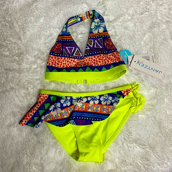 Swim | Jantzen Girls 2 Pc Bikini Set Swim Wear | Poshmark